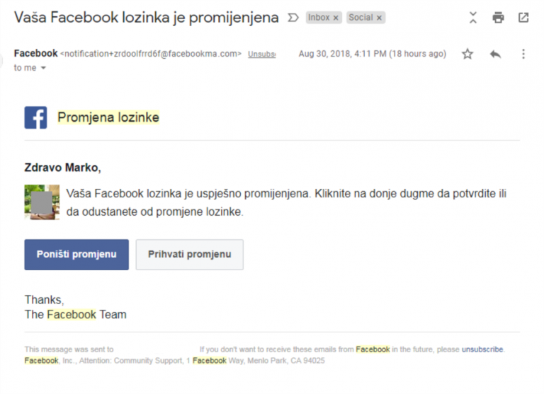 Phishing prevare putem Email-a – Impact Centar